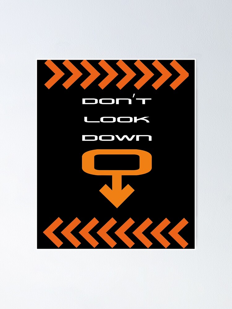 "Oblivion Alton Towers Dont Look Down" Poster for Sale by biryati | Redbubble
