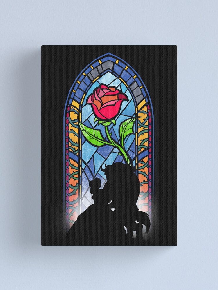 "The Rose - Beautiful Stained Glass - Animation Movie" Canvas Print by ...