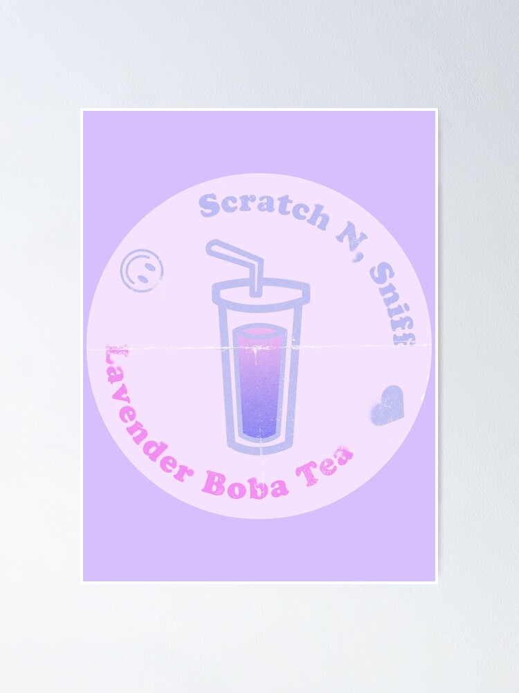 "Lavender Boba Tea" Poster for Sale by PaleBones | Redbubble