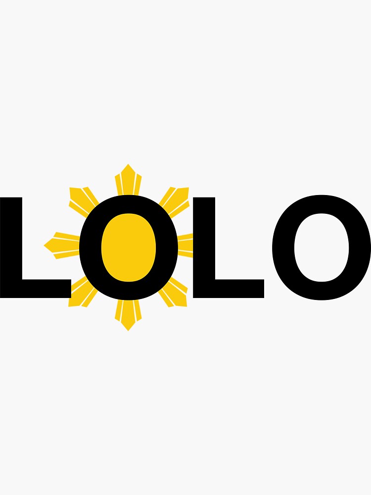 "Lolo (black text)" Sticker for Sale by rallyp | Redbubble