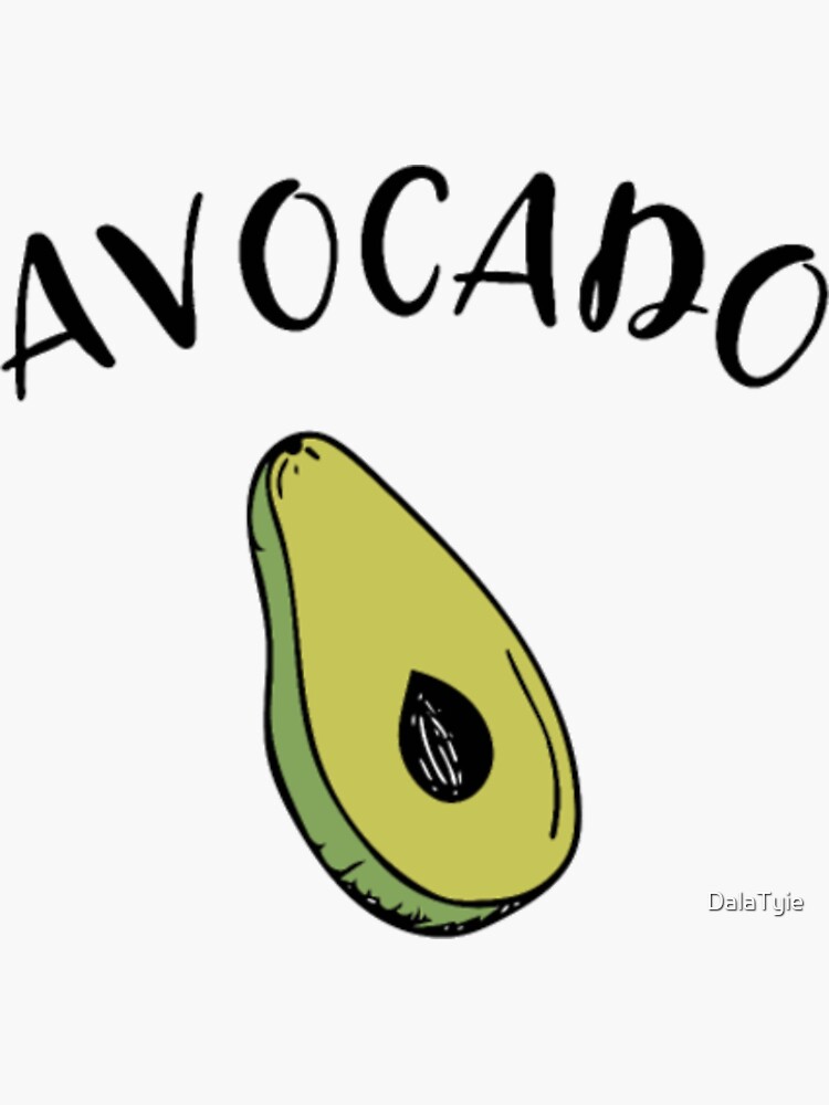 "Vegan Designs Avocado" Sticker for Sale by DalaTyie | Redbubble