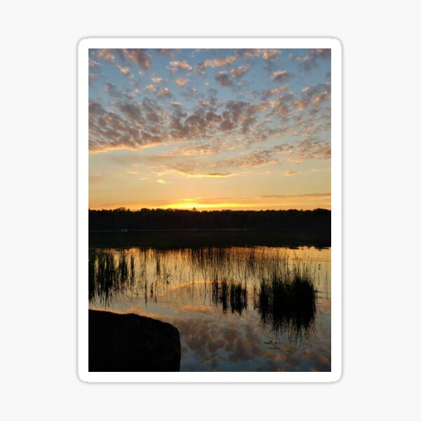 "Sunrise Reflection" Sticker for Sale by KBarrett-ForAwe | Redbubble