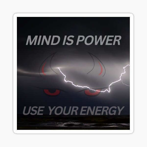 "Mind is Power " Sticker for Sale by PMILART | Redbubble