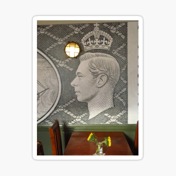 "King George V1" Sticker for Sale by wiggyofipswich | Redbubble