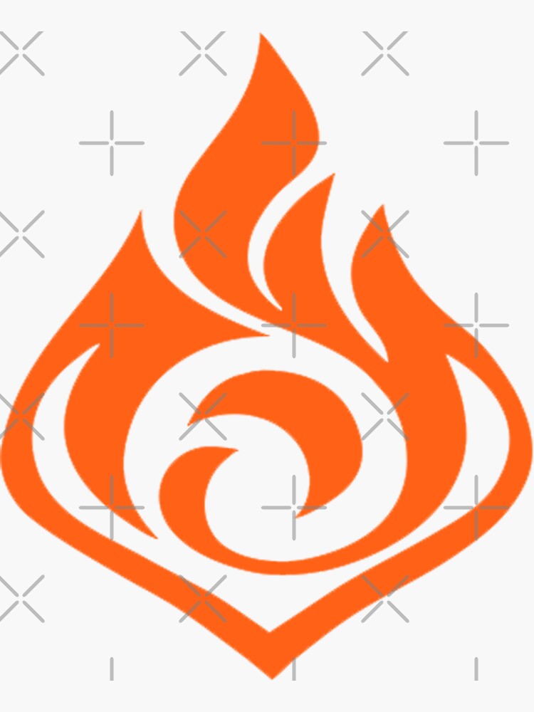"Genshin Impact Pyro Vision" Sticker for Sale by ravenbelly | Redbubble