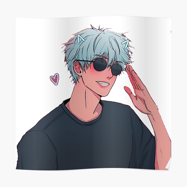 Gojo Satoru Poster For Sale By Thebestindesign Redbubble