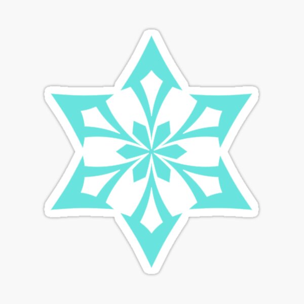 "Genshin Impact Cryo Vision" Sticker for Sale by ravenbelly | Redbubble