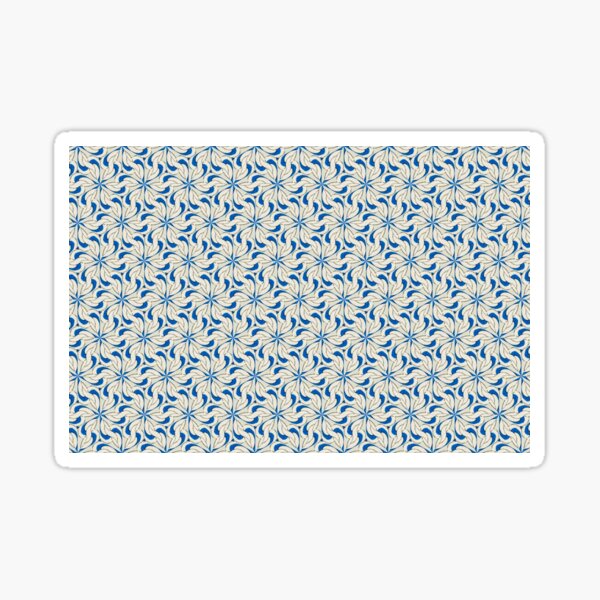 "Blue Flower Stencil Design" Sticker for Sale by yash2gvys | Redbubble