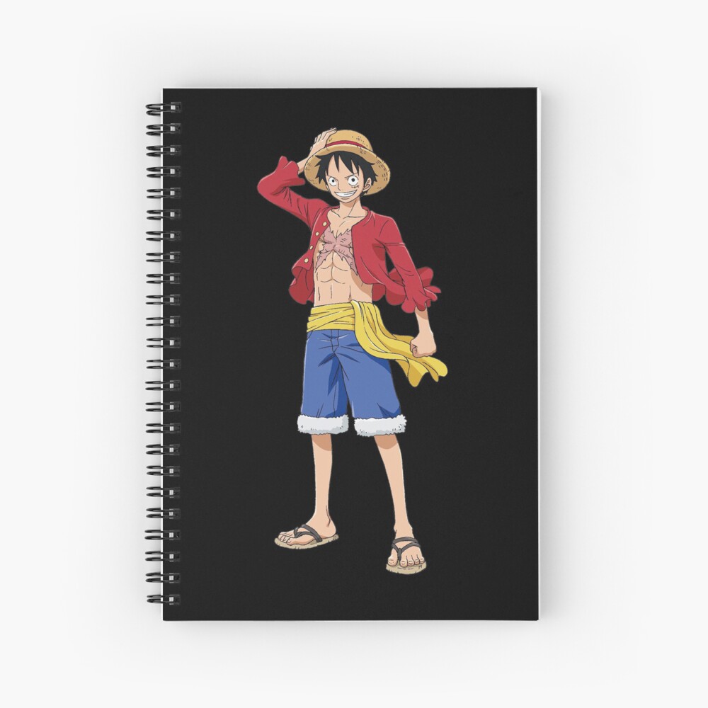 "monkey d luffy one piece" Spiral Notebook for Sale by Yor-art | Redbubble