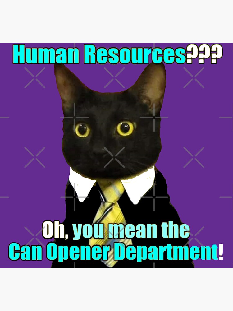 "CAT CORPORATE HR" Sticker for Sale by coffeecountyjim | Redbubble