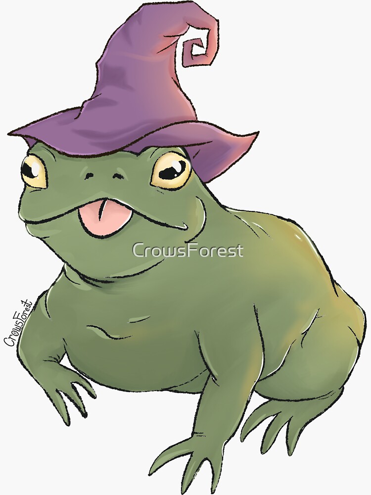 "Wizard Toad" Sticker for Sale by CrowsForest | Redbubble