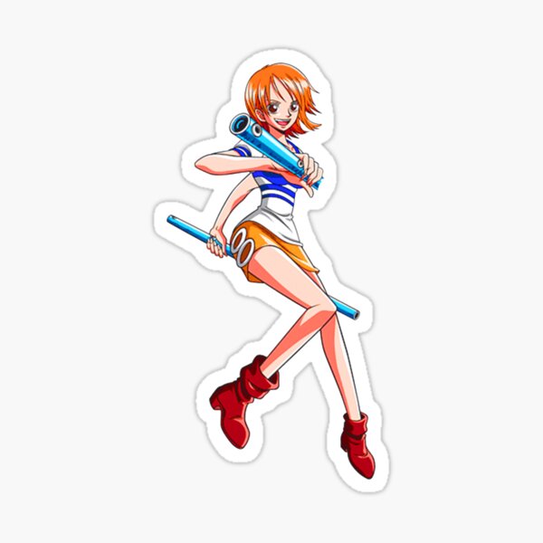 "Nami one piece" Sticker by Yor-art | Redbubble