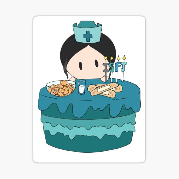 "ISFJ MBTI Cake" Sticker for Sale by MBTI-Star | Redbubble