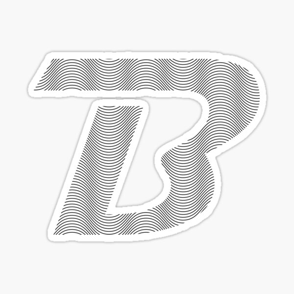 "Letter B" Sticker for Sale by ArinGhazarian | Redbubble