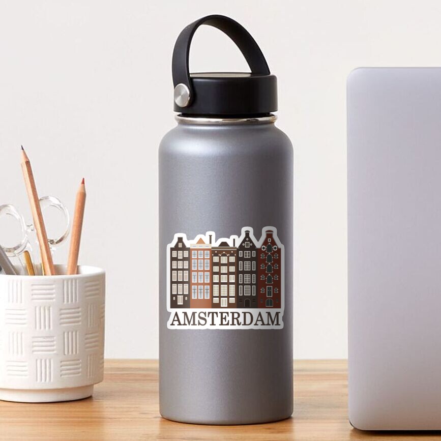 "Amsterdam" Sticker for Sale by FunnyGrief | Redbubble