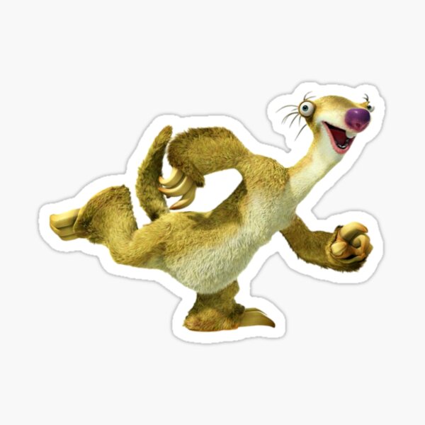 "Cute character movies, Sid The Sloth" Sticker for Sale by ...