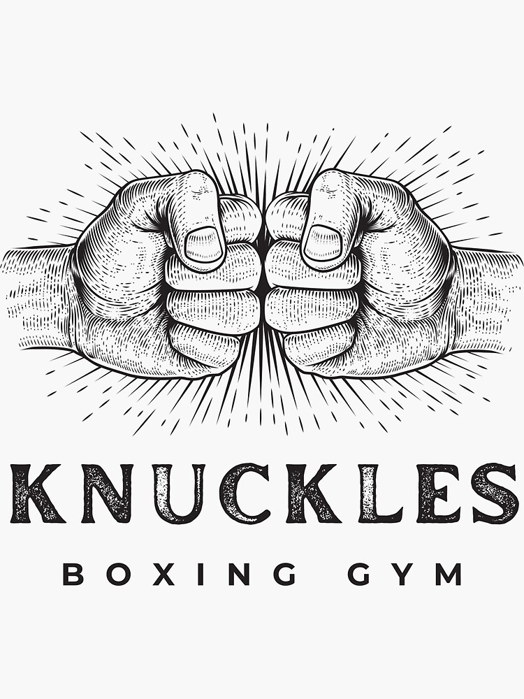 "Knuckles Boxing Gym" Sticker for Sale by TjeerdWillem | Redbubble