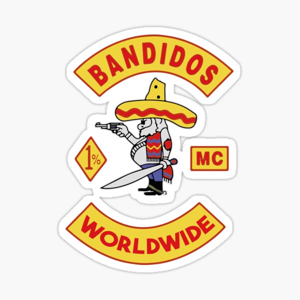 "Bandidos" Sticker for Sale by martinvibes | Redbubble