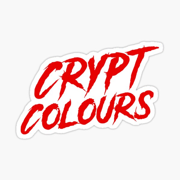 "Crypt Colors" Sticker for Sale by CryptColours | Redbubble