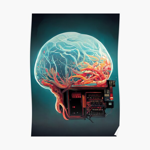 "Brain-Computer Interface" Poster for Sale by DrB100 | Redbubble