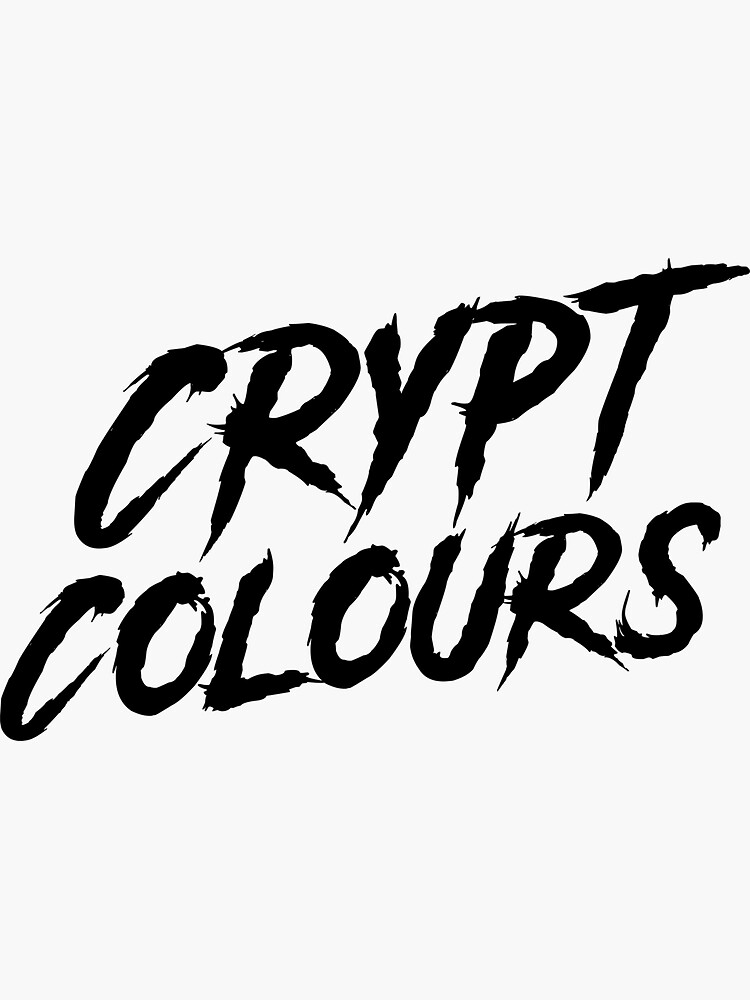 "Crypt Colours" Sticker for Sale by CryptColours | Redbubble