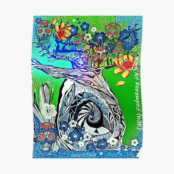 "WAR Bluey skull" Poster for Sale by LAMaihi | Redbubble