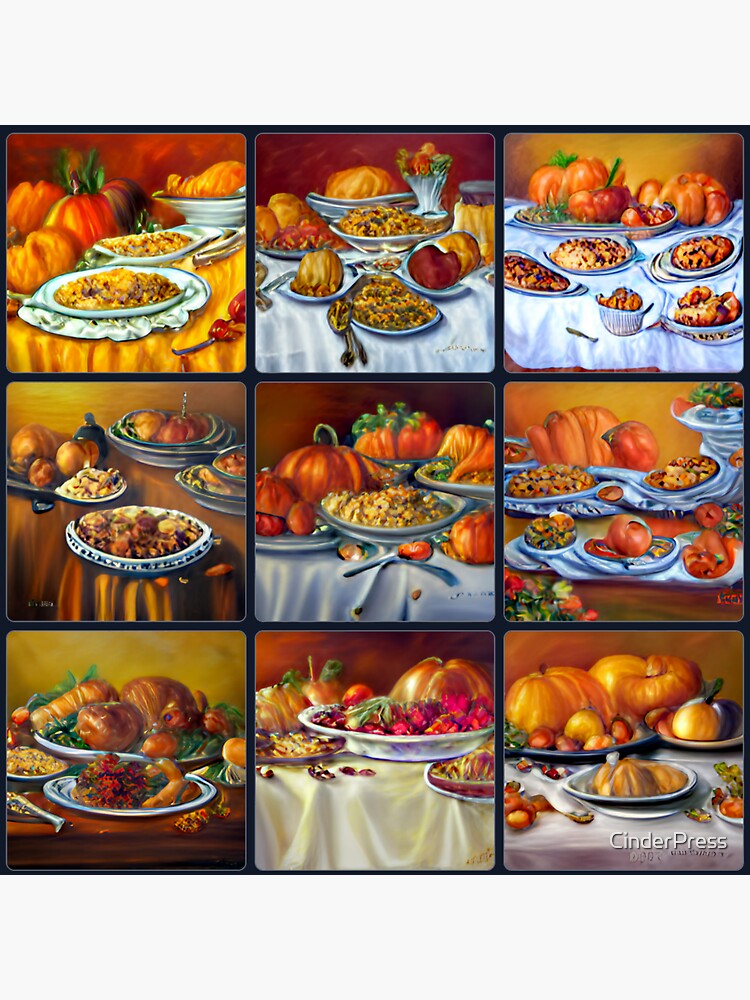 "Stuffing art / Thanksgiving Stuffing art" Sticker for Sale by ...