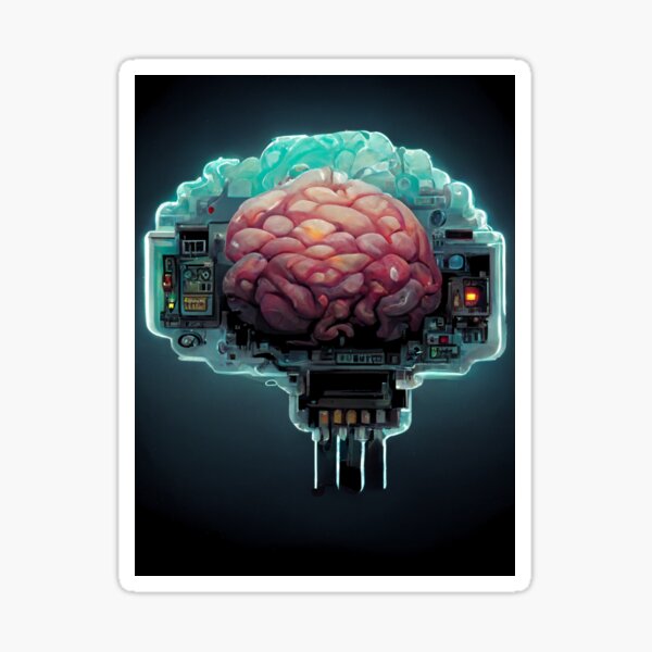 "Artificial Intelligence Interface" Sticker for Sale by DrB100 | Redbubble