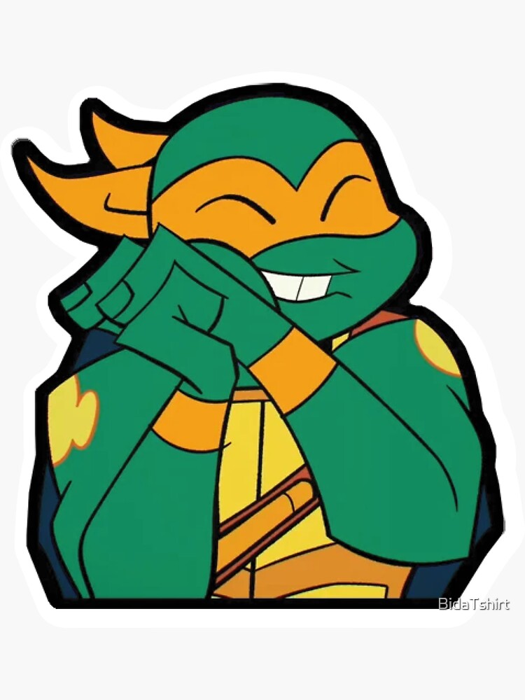 "Teenage Rottmnt Mikey Ninja Turtles Lover" Sticker for Sale by ...