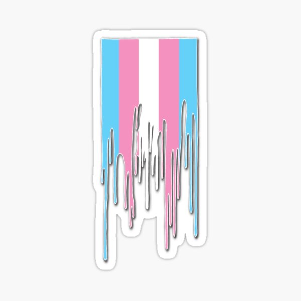 "DRIP (Trans Flag)" Sticker for Sale by TheTransStyle | Redbubble