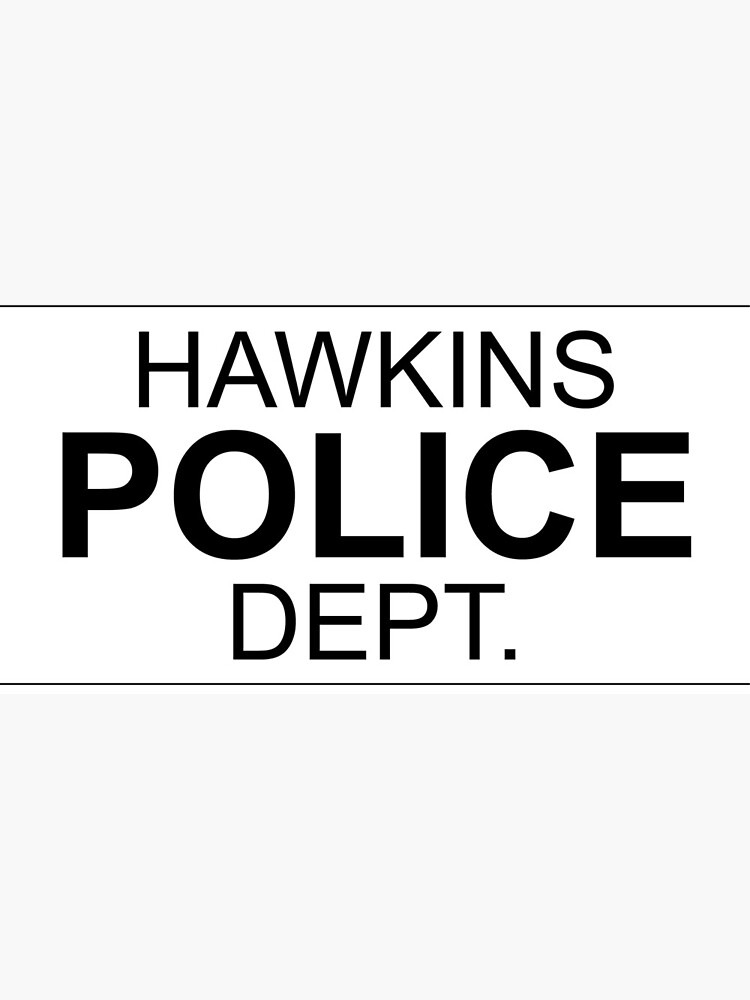 "Hawkins police dept. Stranger Things " Photographic Print by ...