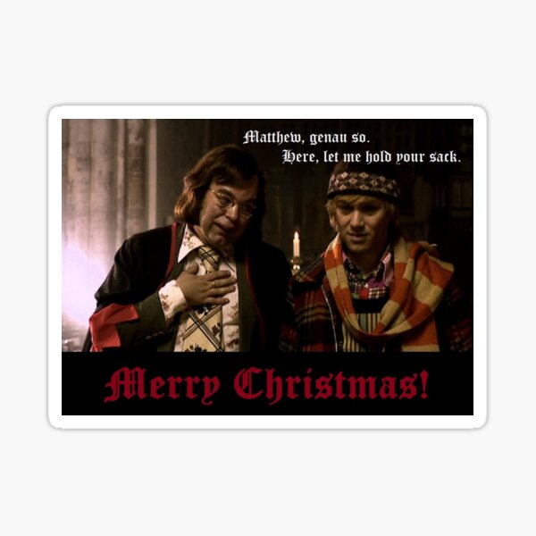 "Herr Lipp, Christmas in Royston Vasey" Sticker for Sale by kingrossii ...