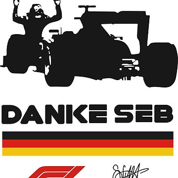 "Danke Seb Sebastian Vettel" Sticker for Sale by sidali720 | Redbubble