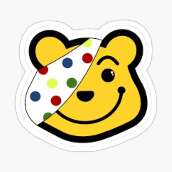 "tesco pudsey bear " Sticker for Sale by BORHIM-ART | Redbubble