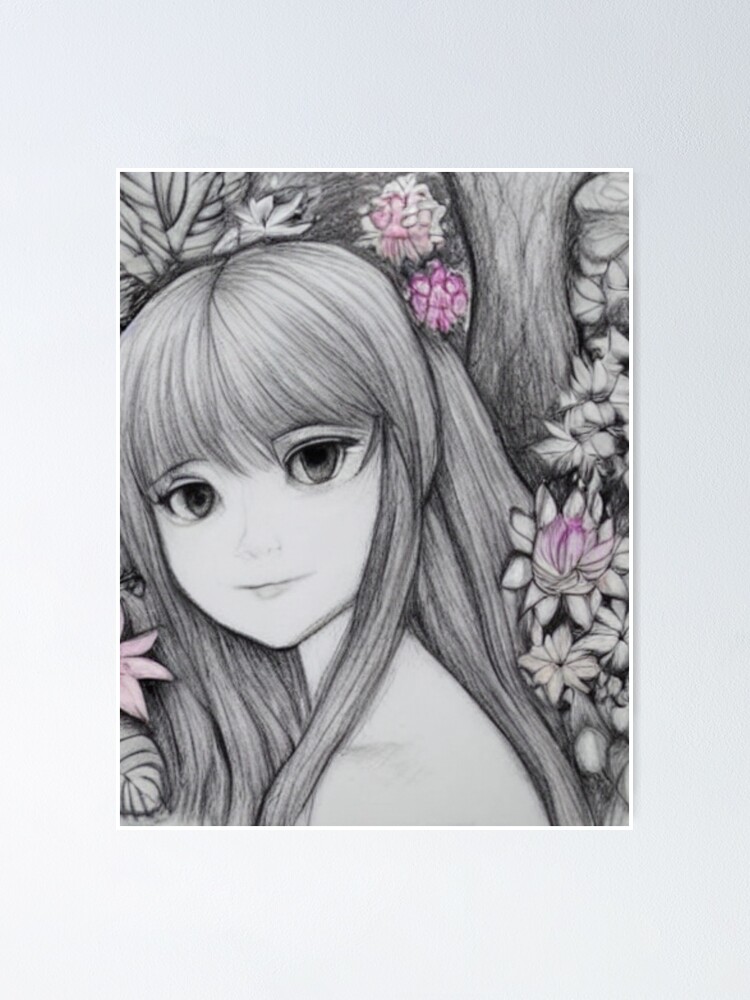 "Girl In Forest, Free Spirit Woodland Sprite Art" Poster for Sale by ...