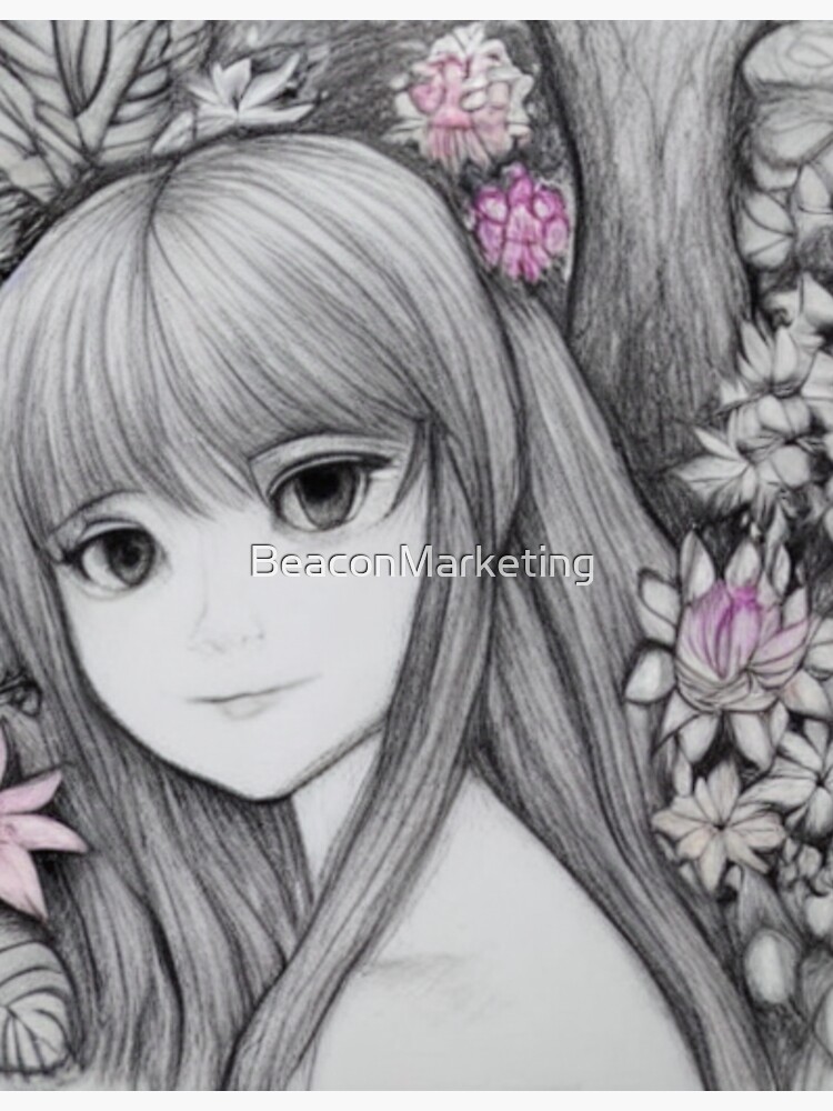 "Girl In Forest, Free Spirit Woodland Sprite Art" Sticker for Sale by ...