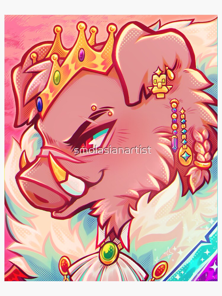 "Technoblade" Sticker for Sale by smolasianartist | Redbubble