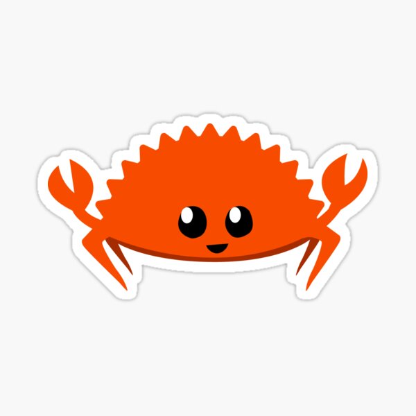 "Rust Language | crab logo" Sticker for Sale by dnzdesign | Redbubble