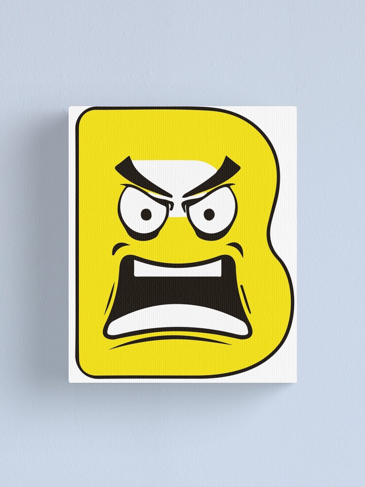 "Emotion Letter B Alphabet Lore, Angry Latter Alphabet Lore" Canvas ...