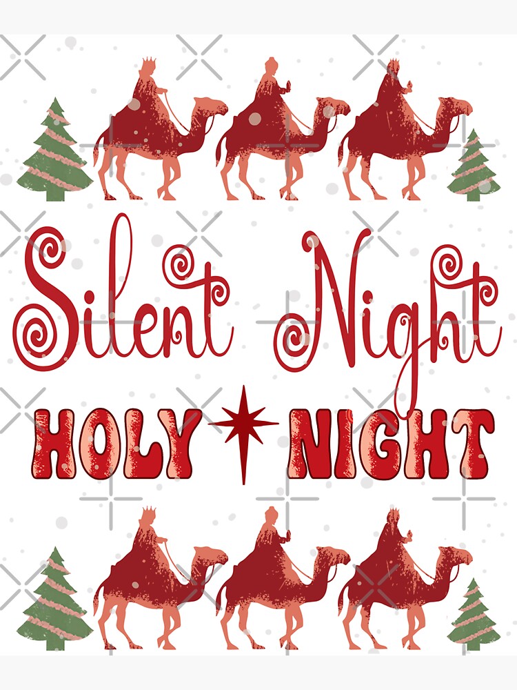 "Silent Night Holy Night, Christian Religious Gift for Christmas ...