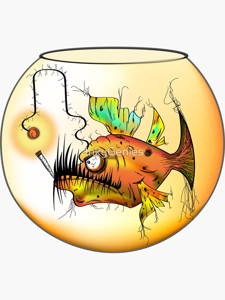"Anglerfish Gangsta, Badass Fish, Cute Monster, Fishing, Fisherman ...