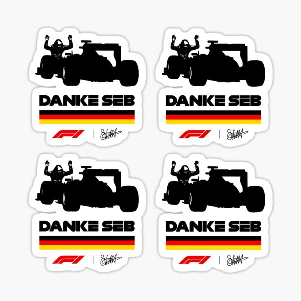 "Danke Seb Pack" Sticker for Sale by Samyamad | Redbubble
