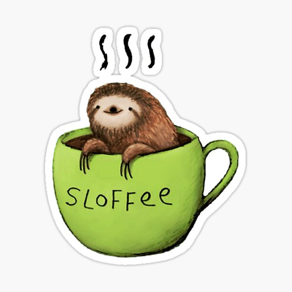 "sloffee" Sticker for Sale by flimbaxshop | Redbubble