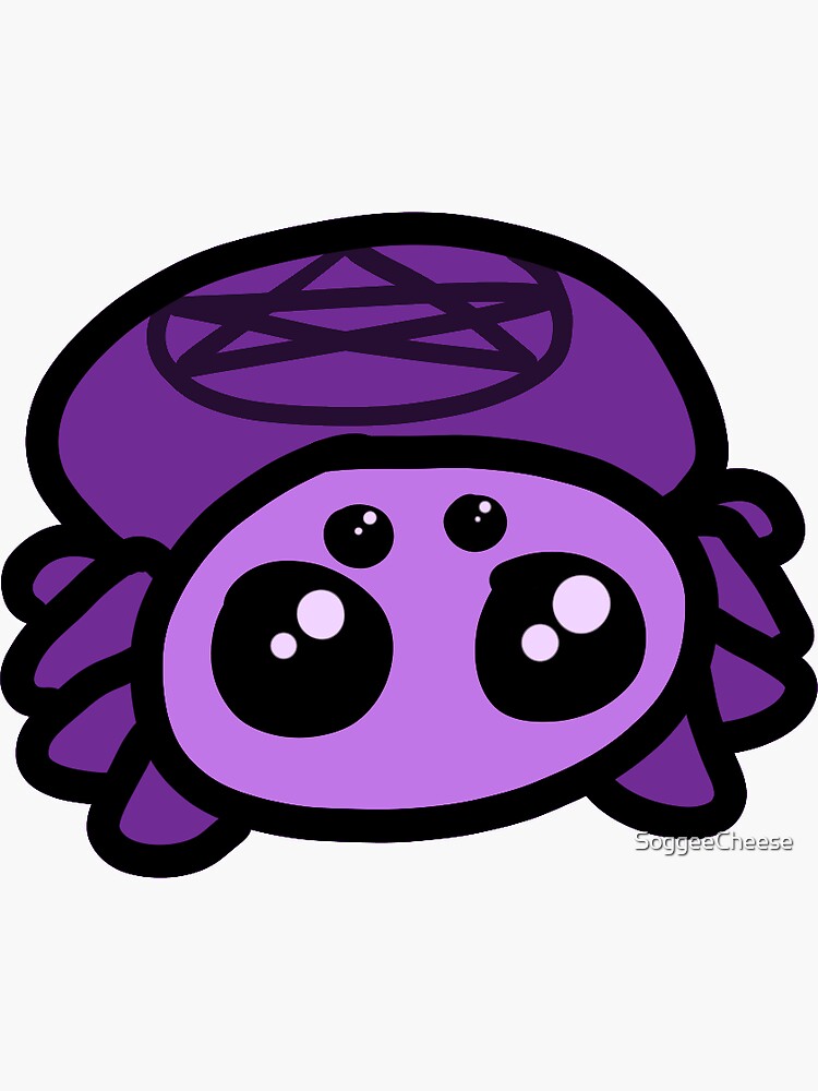 "Poppy the Purple Spider" Sticker for Sale by SoggeeCheese | Redbubble