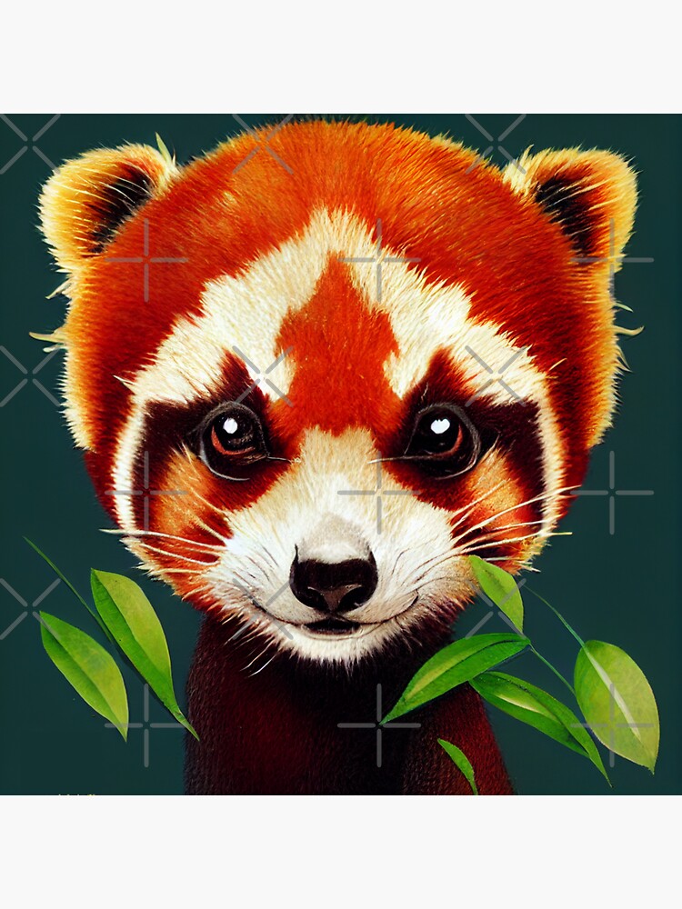 "A chibi red panda" Sticker for Sale by MondoFantasIA | Redbubble