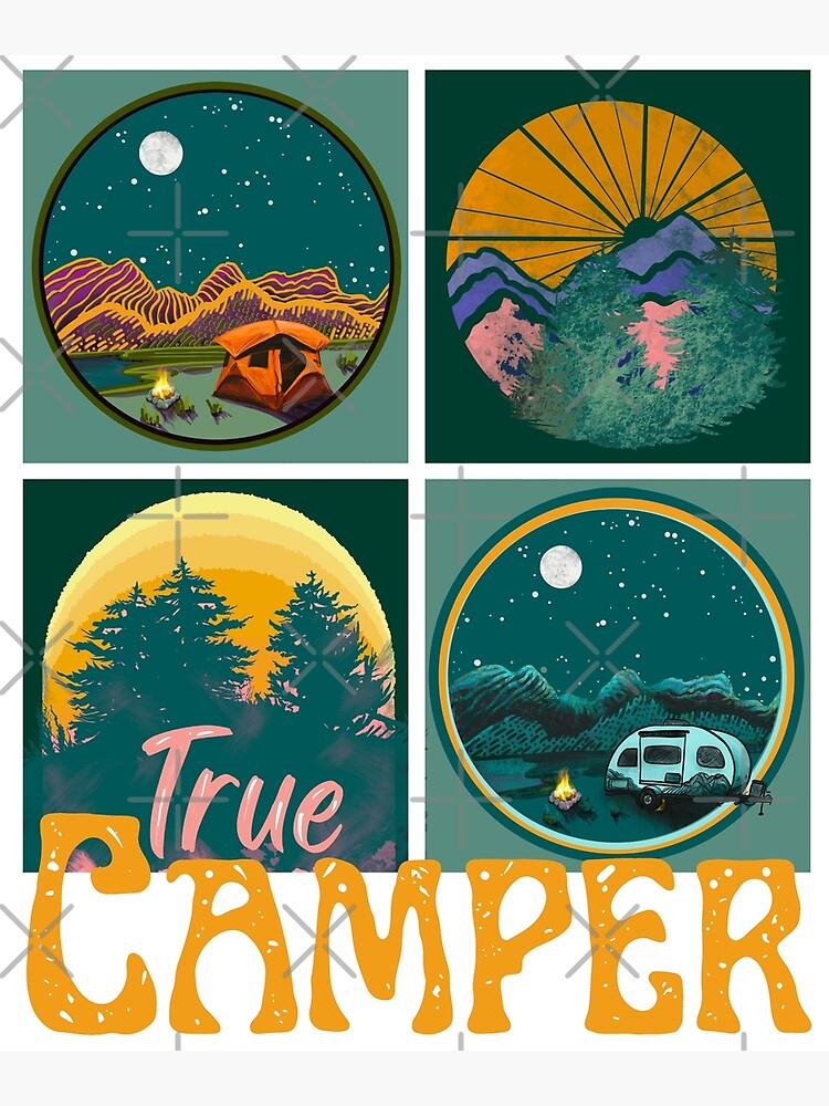 "True Camper" Poster for Sale by CampK80 | Redbubble