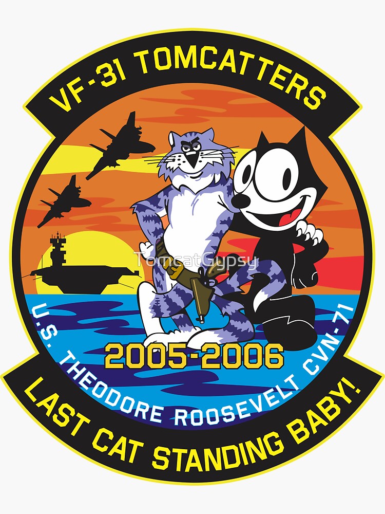 "F-14 Tomcat - VF-31 Tomcatters Last Cat Standing Baby! - Clean Style ...