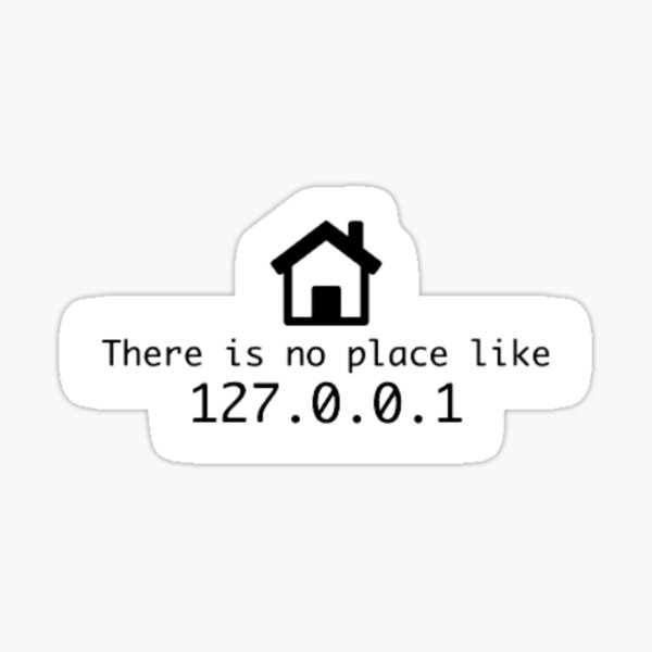 "Localhost - Programing" Sticker for Sale by sahinartdesign | Redbubble
