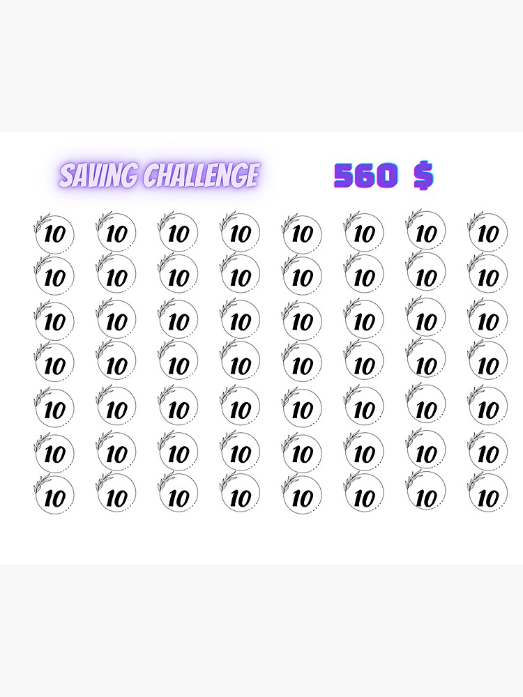 "Saving challenge" Sticker for Sale by ArtStyleTetka | Redbubble