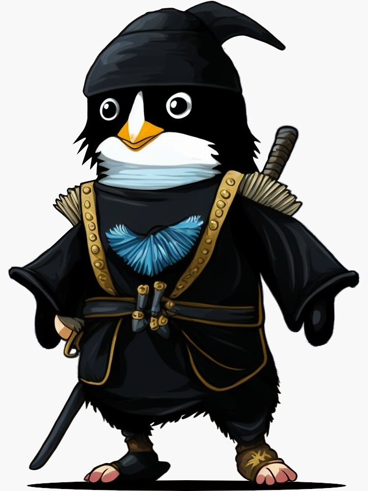 "Sensei Penguin - Katana Master from the feudal Japanese society ...